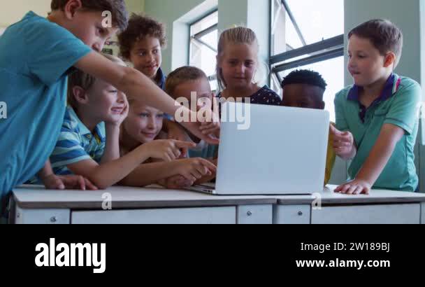 Children in a computer lesson Stock Videos & Footage - HD and 4K Video ...
