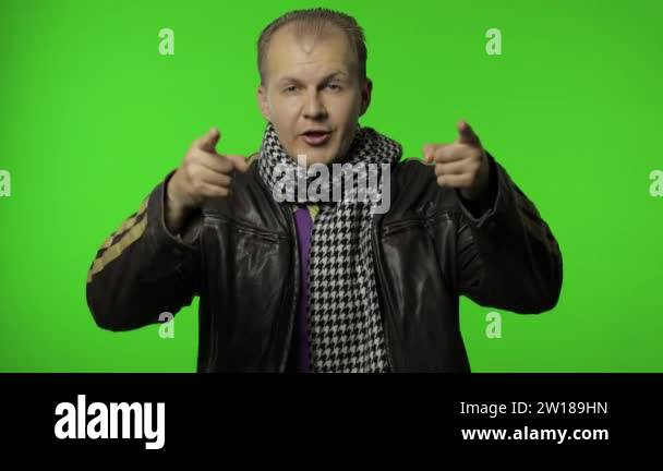 Man in brown jacket pointing Stock Videos & Footage - HD and 4K Video ...