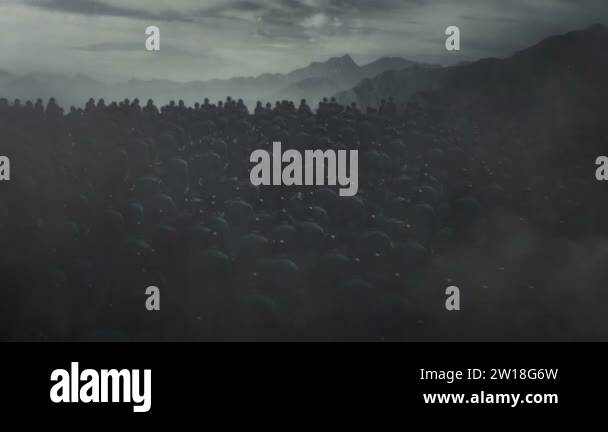 WW1 German Infantry Soldiers Walking into a Battlefield Stock Video ...