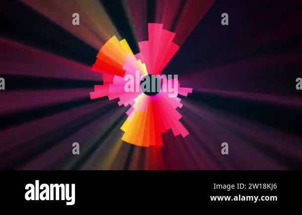 Equalizer with sound waves and rays. Computer generated modern audio ...