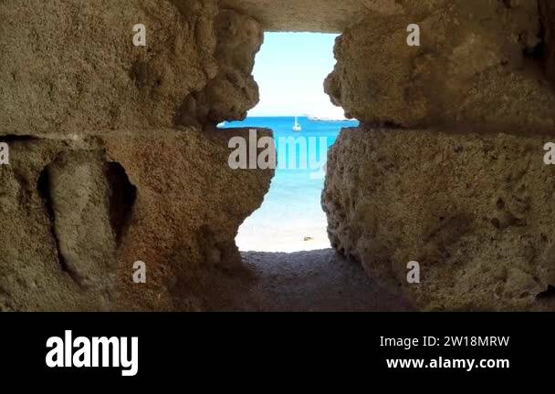 View through natural rock window Stock Videos & Footage - HD and 4K ...