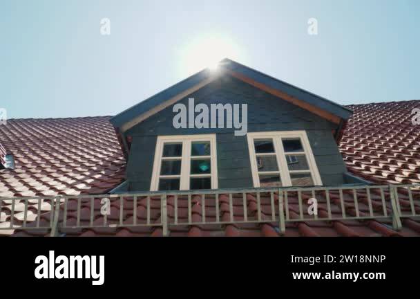The ledge on the roof is lush. Typical architecture for traditional ...