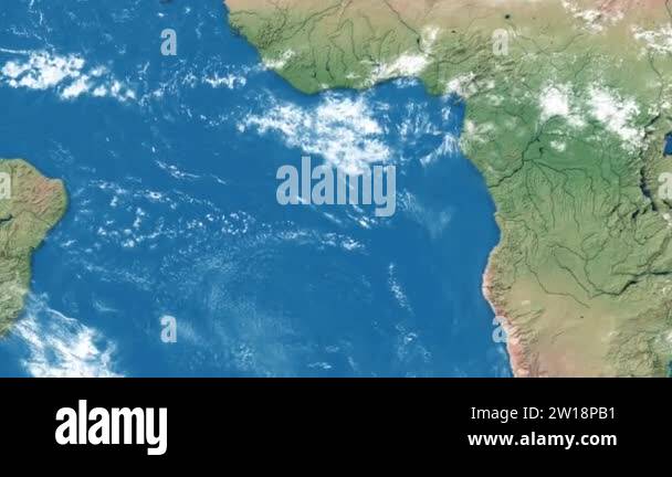 Realistic earth world map. Detailed world atlas animation. Zoom out ...