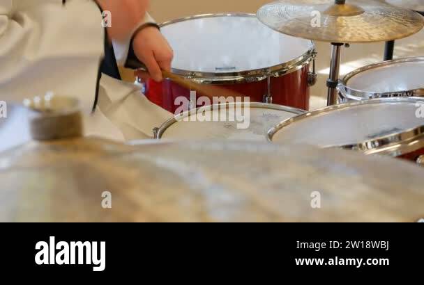 Red drumset Stock Videos & Footage - HD and 4K Video Clips - Alamy