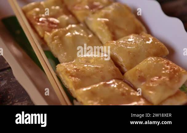 Roti Making, roti thresh flour by roti maker with oil. Indian ...