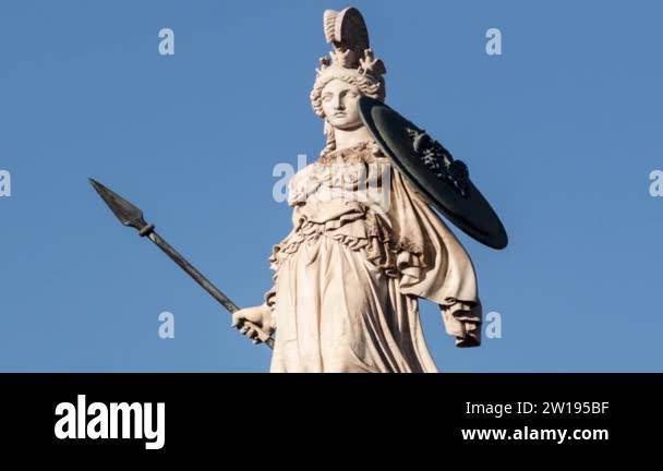 Statue goddess athena athens Stock Videos & Footage - HD and 4K Video ...