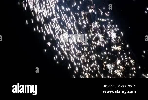 4K Sparks hits on Black Background, Sparks Over Black (ULTRA HD, UHD, 4K). Spark Wall created by ...
