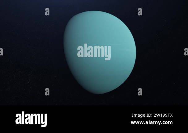 Abstract animation of planet Uranus. Animation. Abstract blue surface ...