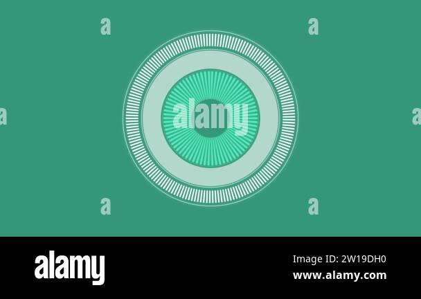 HUD element digital - pending loading screen - loop with loopable segments - circular white on ...