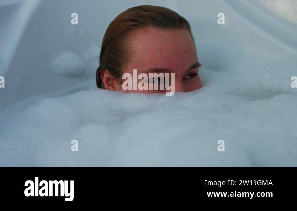 Bathing woman face in foam Stock Videos & Footage - HD and 4K Video ...