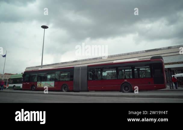 Bus station buses passengers waiting Stock Videos & Footage - HD and 4K ...