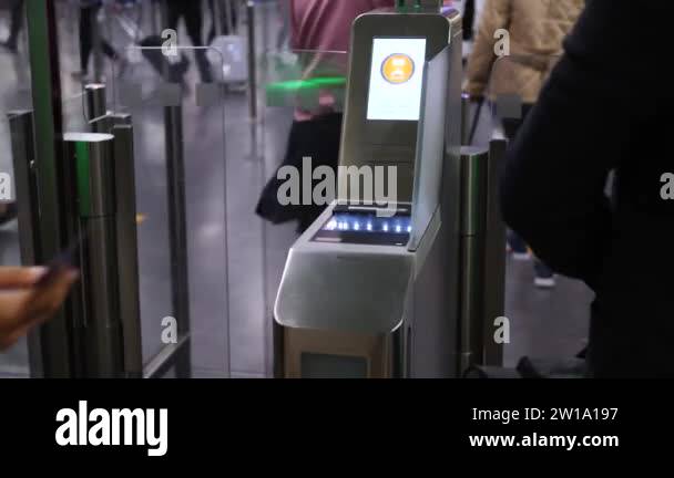 Scanning boarding pass scanner Stock Videos & Footage - HD and 4K Video ...