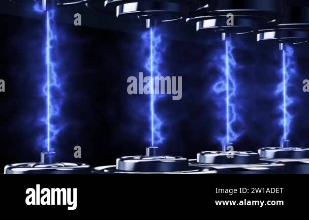 Electricity Power animation in blue - Animated vertical lines in ...