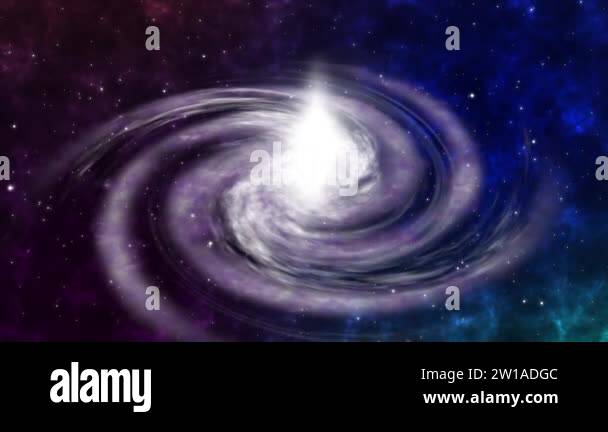 Screen Flying to Rotating Spiral Galaxy Space Floating Space Background ...