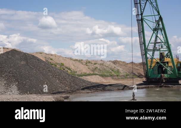 Gravel extraction Stock Video Footage - Alamy