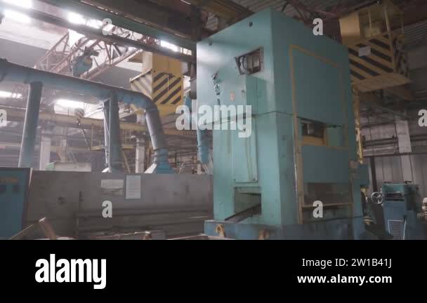 Structures and parts of machine tools in heavy engineering plants Stock ...