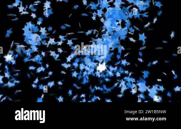 Party explosion confetti on black background. 4k 3d render animation of ...