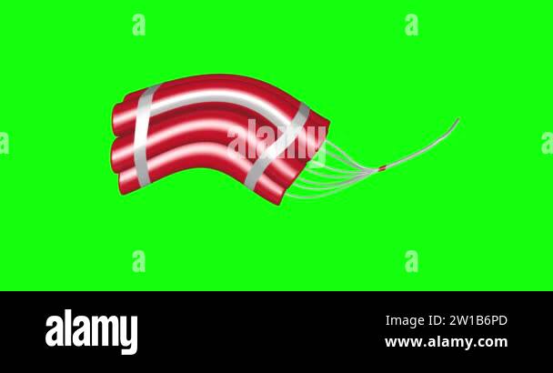 8 animations red dynamite tnt bomb pack green screen 3d explosive ...