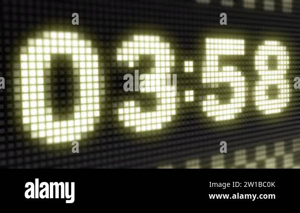 Timer. Looping footage has 4K Resolution with Encoder Prores 4444. 3D ...