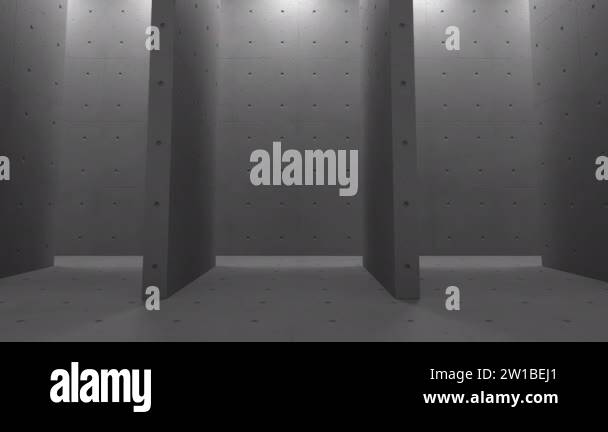 3d render concrete structure interior. Construction of concrete and ...