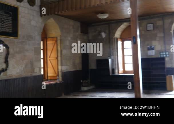 Interior of Bajrakli Mosque the only Ottoman Empire Era mosque in ...