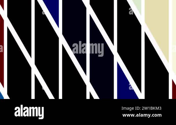 Two 2D color bars that rotate and move, anchor point from left to right ...