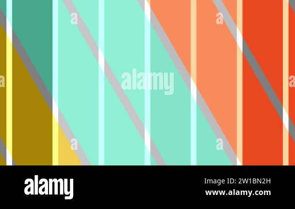 Two 2D color bars that rotate and move, anchor point from left to right ...