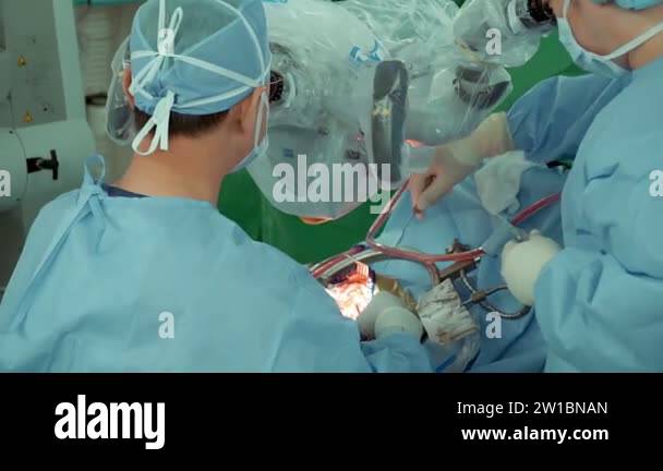 Surgeon performs surgery on human skull through electron microscope in ...