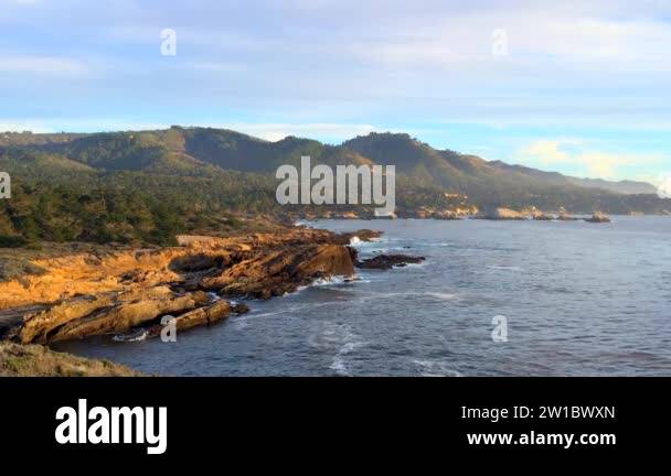 The Pacific Ocean at the Point Lobos State Natural Reserve, California ...