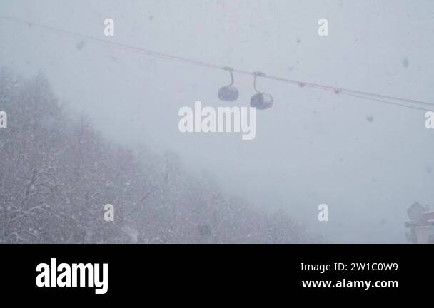 Ski resort entertainments. Under the Gondola cabin ski lift. Gondola ...