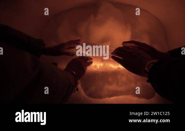 Winter vacation at the ski resort. Stunning interior in icy room at Ice ...