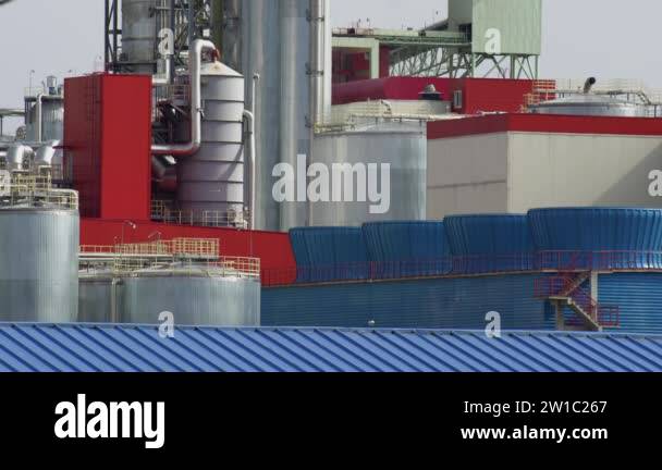 Chemical emissions from a garbage recycling plant. Ambient pollution ...