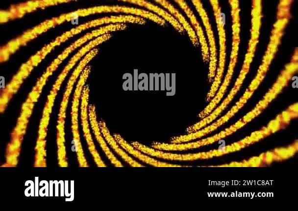 Fiery seamless animated round frame background. Circular looped motion ...