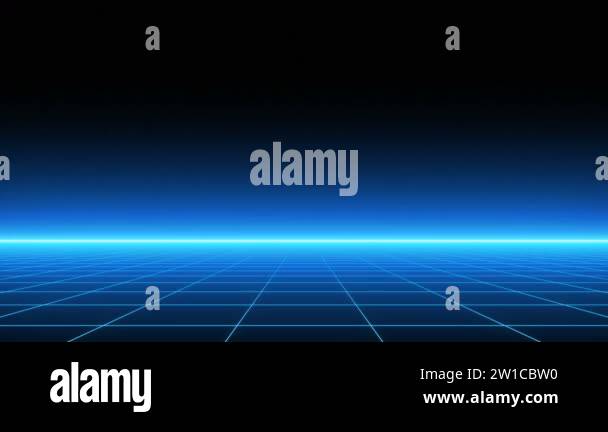 VJ 80s Retro-Futuristic Horizon Stock Video Footage - Alamy