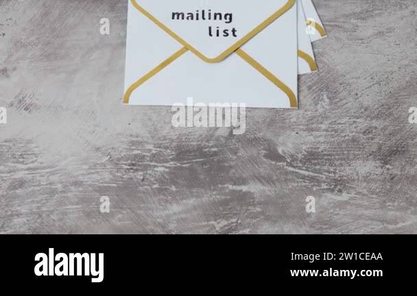 email marketing and promoting online sales concept, group of Mailing ...