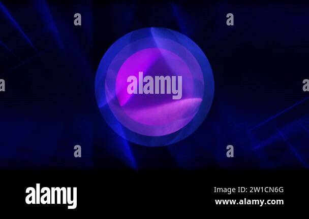 Abstract scientific quantum electrical light pulse blue purple crystal ...