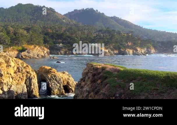 The Pacific Ocean at the Point Lobos State Natural Reserve, California ...