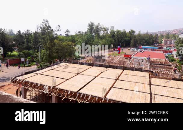 Buildings in the Kicukiro district of Kigali, the capital of Rwanda ...