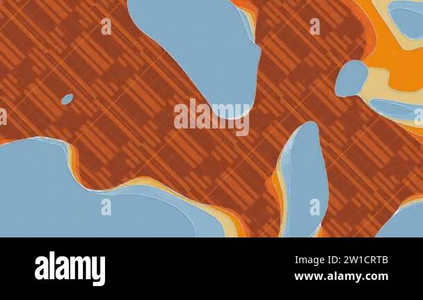 Seamless loop animation design template. Topographic map background. 3d ...