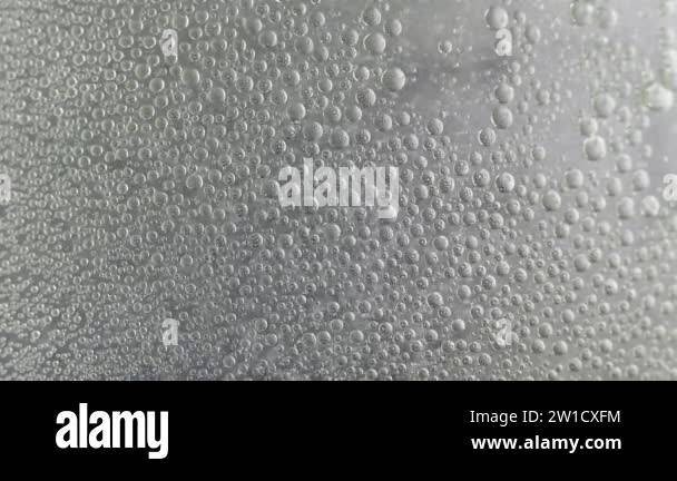 Boiling water. Air bubbles float in a liquid. Black-white texture Stock ...