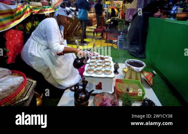 Traditional ethiopian clay coffee pot Stock Videos & Footage - HD and 4K Video Clips - Alamy
