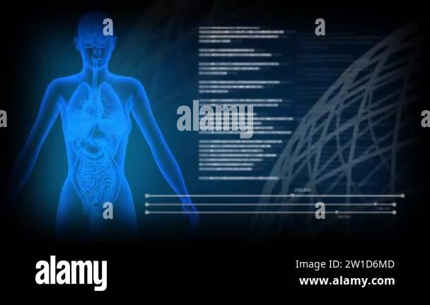 Set of 3 medical seamless looping clip arts for science x-ray concepts overlays and backgrounds ...