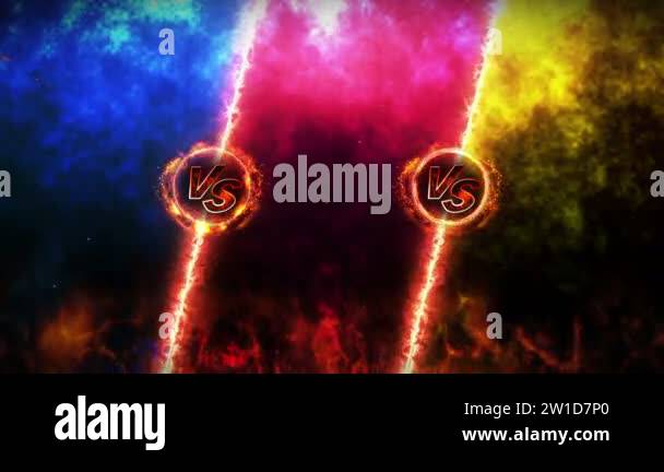 Versus fight background. Battle and comparison concept loop animation ...