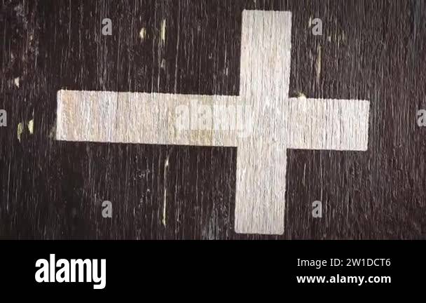 Cross - Christian Symbol On Wodden Texture. Ideal For Your Jesus ...