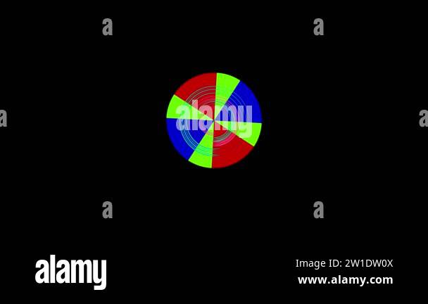 Graphic designs that rotate in the center and increase the size, up to ...