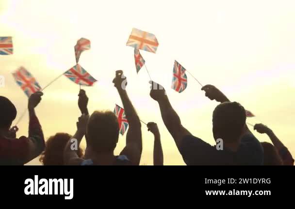 Happy group of people waving flags Stock Videos & Footage - HD and 4K ...