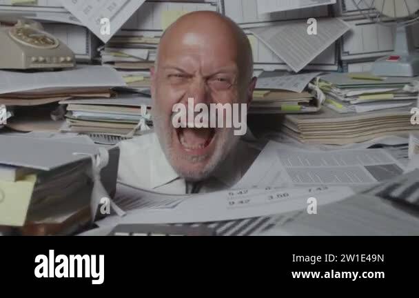 Stressed businessman drowning in Stock Videos & Footage - HD and 4K ...