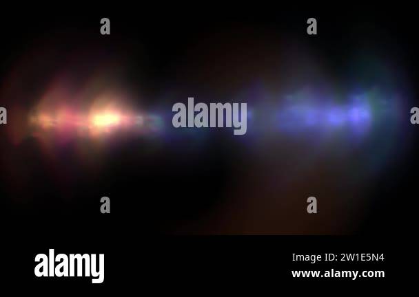 Lens Flare and Sunflares Effect on Transparent Background. Animation of ...