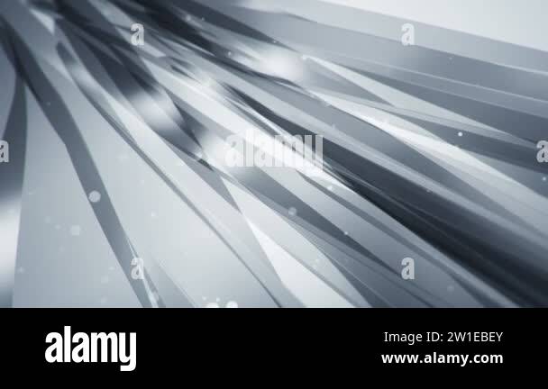 Abstract background with grey animation of waving and flying stripes ...