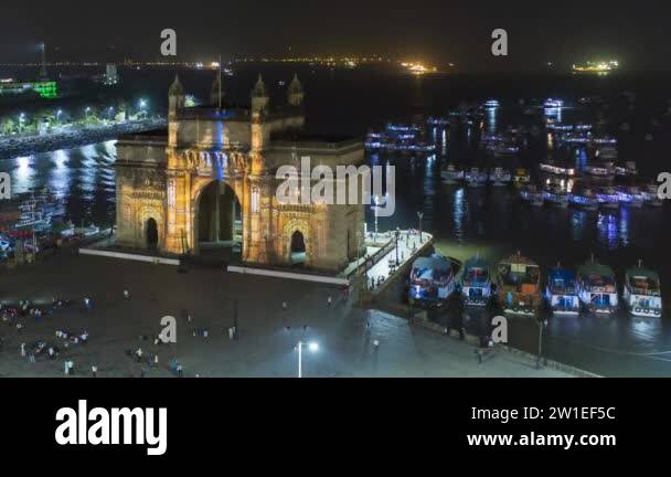 Jan 2018, India, Mumbai, Maharashtra, The Gateway of India, monument ...